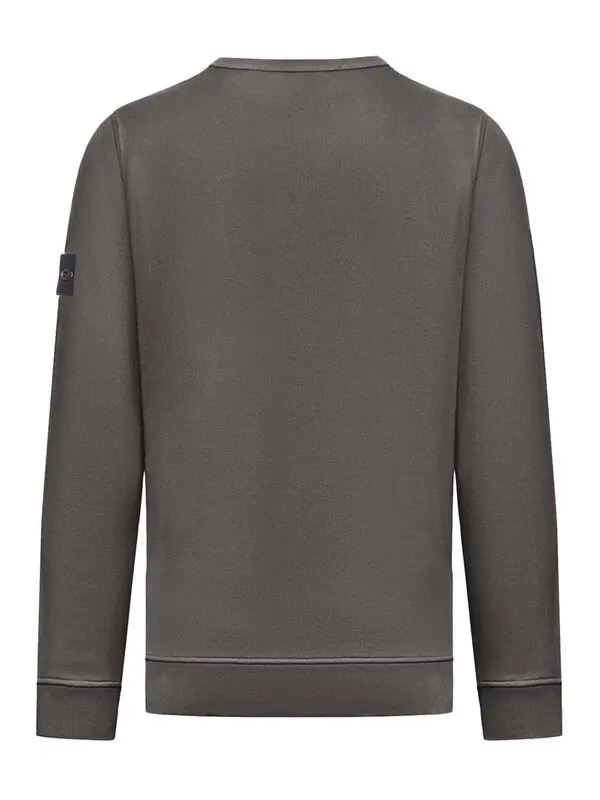 Stone Island Compass Logo Crewneck Sweatshirt - Multicolor