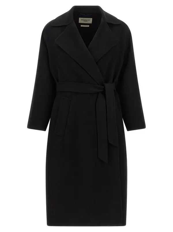Max Mara Operoso Dressing Gown Coat - Black