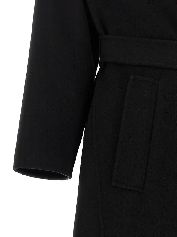 Max Mara Operoso Dressing Gown Coat - Black