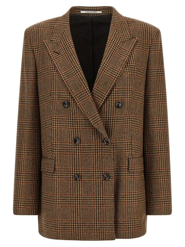 Tagliatore Jasmine' Double-breasted Blazer - Brown