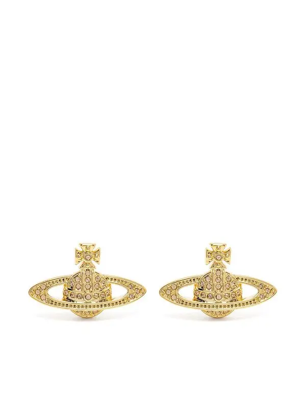VIVIENNE WESTWOOD Mini Bas Relief Earrings - Silver