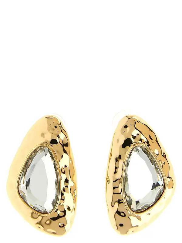 SELF-PORTRAIT Hammered Crystal' Earrings