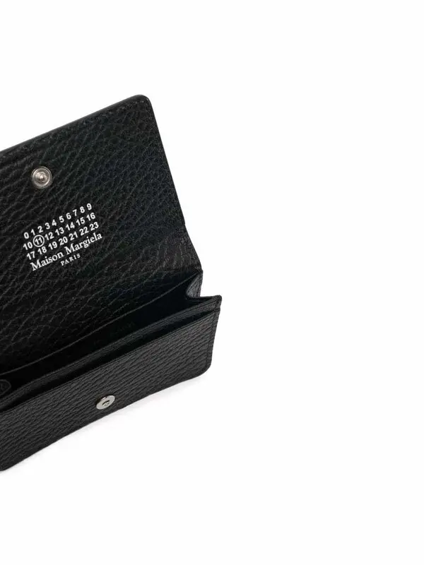 MAISON MARGIELA Snap Button Closure Four Stitches Bifold Card Holder