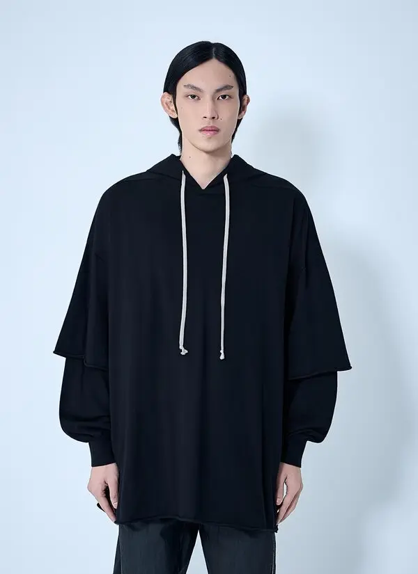 Rick Owens Tommy Hustler Hoodie - Black