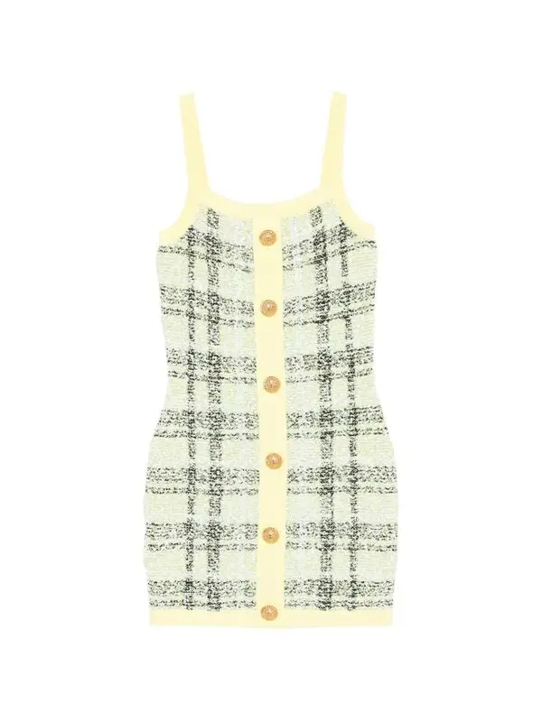 Balmain Short Dress With Buttons