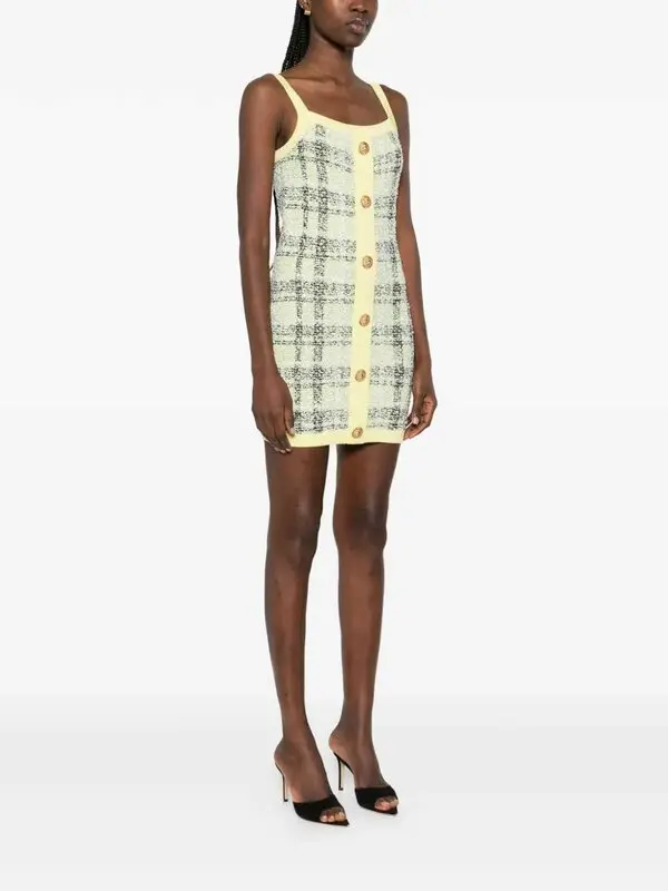 Balmain Short Dress With Buttons