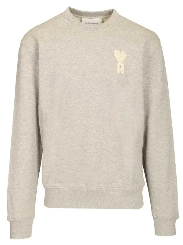 AMI Paris De Coeur Sweatshirt - Gray