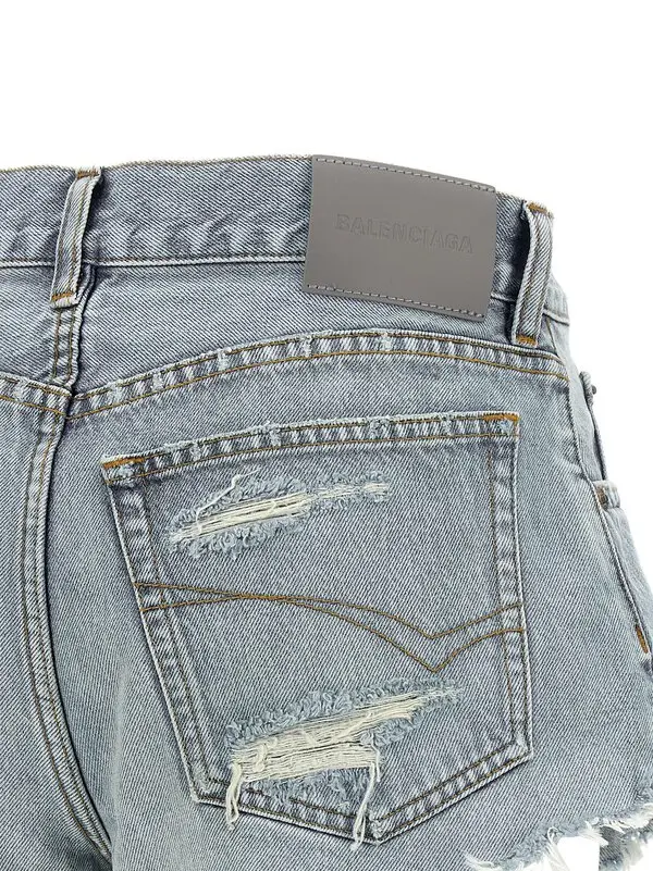 Balenciaga Denim Shorts