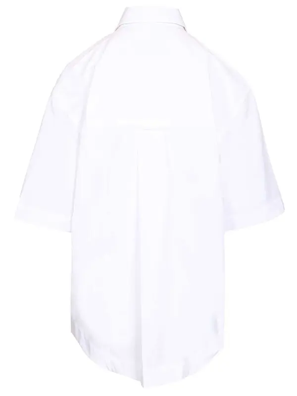 AMI Paris Short-sleeved Poplin Shirt