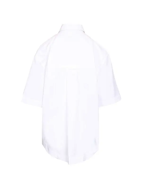 AMI Paris Short-sleeved Poplin Shirt
