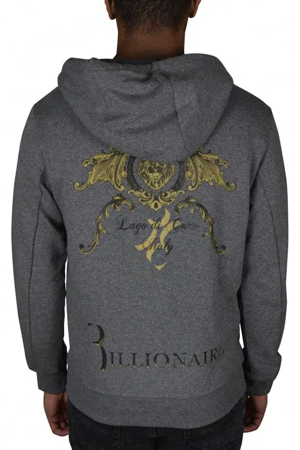 BILLIONAIRE Ls Edward Hooded Vest - Gray
