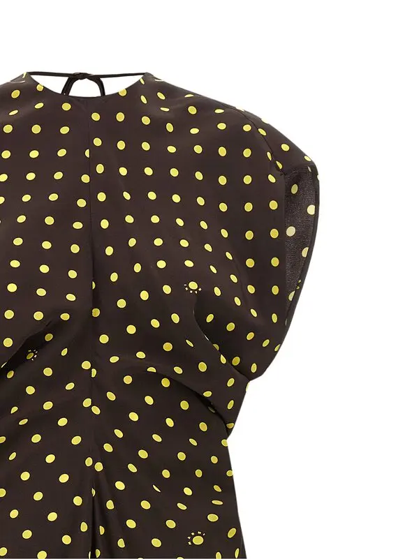 Marni Polka Rhythm Dress - Brown