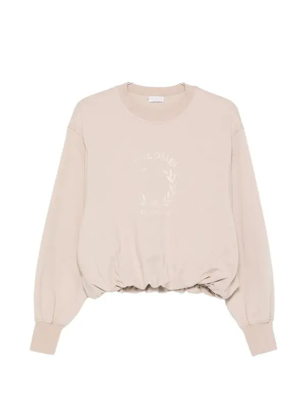 Brunello Cucinelli Cotton Graphic Print Sweatshirt - Multicolor