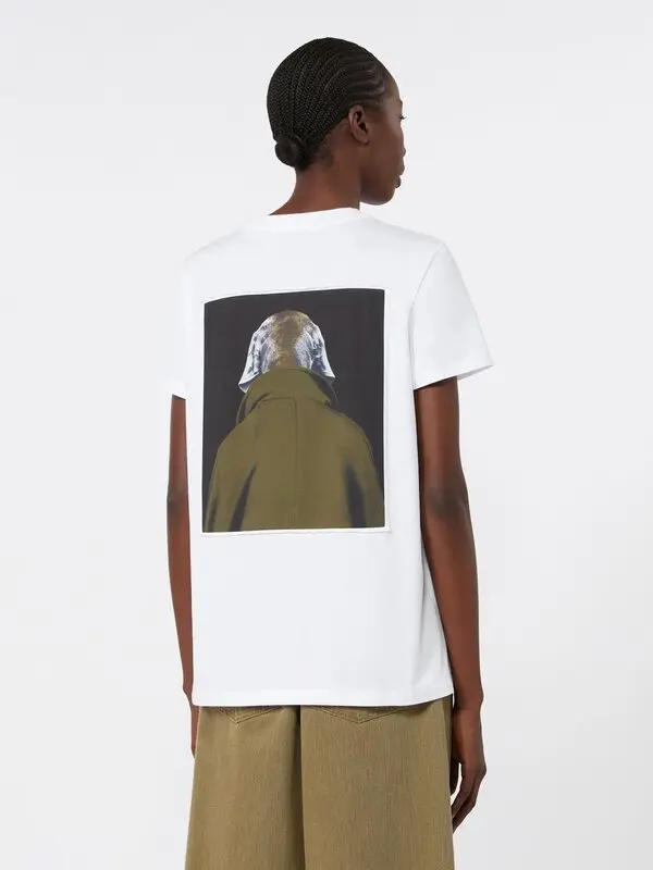 Max Mara Graphic Print Cotton T-shirt