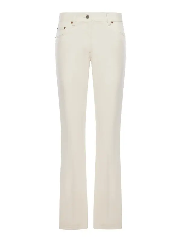 Valentino Garavani Five-pocket Flare Trousers - Cream