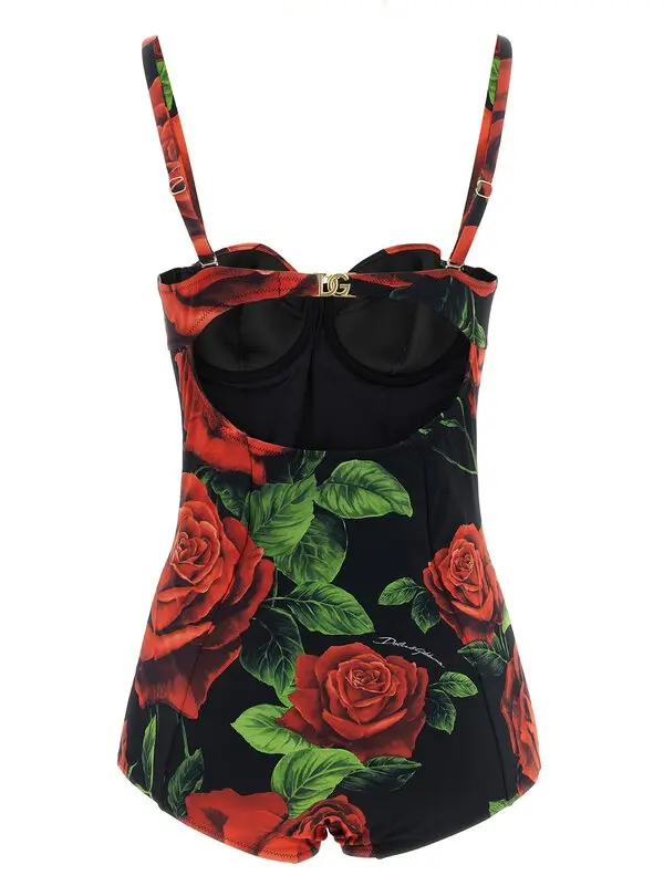 Dolce & Gabbana One-piece Swimsuit With Balcony - Multicolor