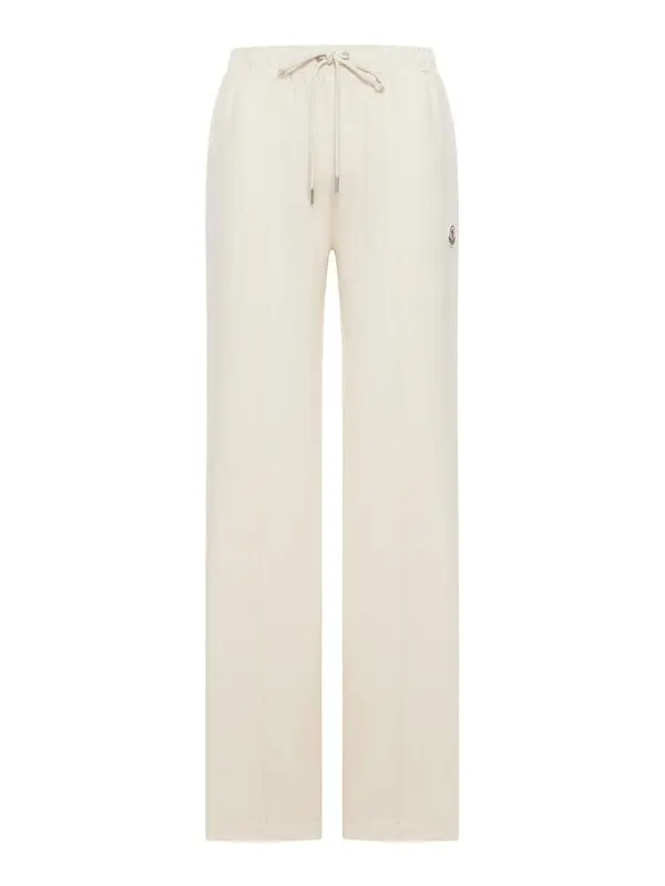 Moncler Cotton Tracksuit Trousers - White