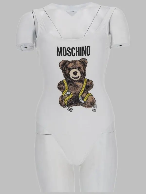 Moschino Teddy Swimsuit - White