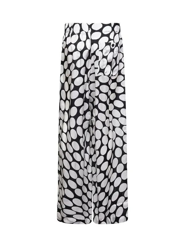 Dries Van Noten Printed Wide-leg Trousers