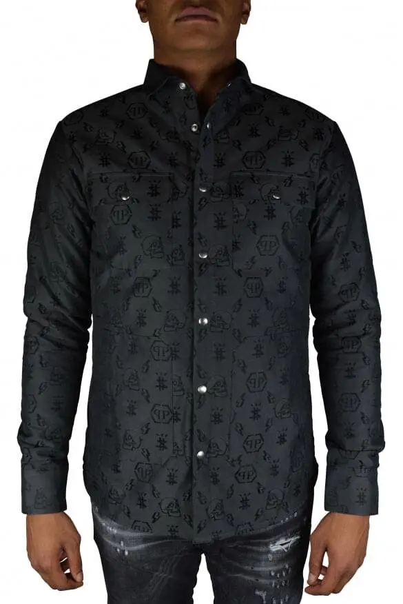 Philipp Plein Ls Monogram Shirt