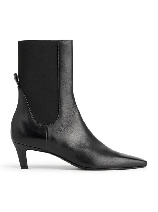 TOTEME Leather Mid-heel Boots
