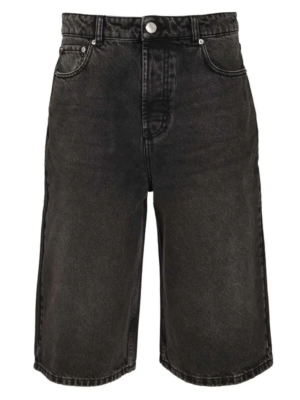 AMI Paris Large Fit Bermuda Shorts Used Denim