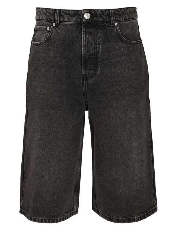 AMI Paris Denim Bermuda Shorts - Black