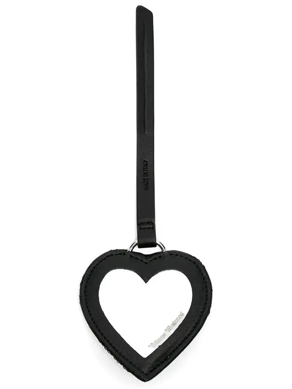 VIVIENNE WESTWOOD Heart Mirror Charm - Black