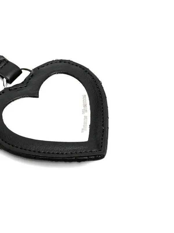 VIVIENNE WESTWOOD Heart Mirror Charm - Black