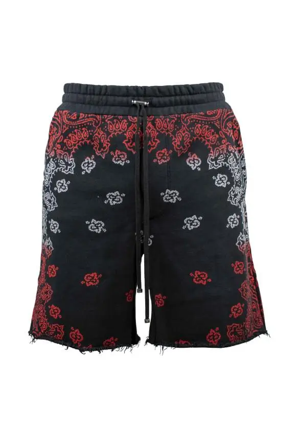 Amiri Cotton Printed Shorts - Black