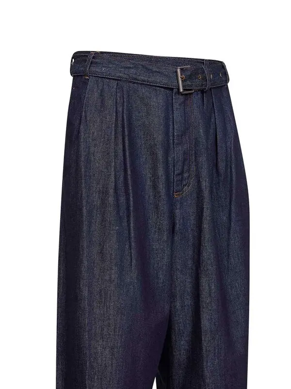 Dries Van Noten Denim Belted Jeans - Multicolor