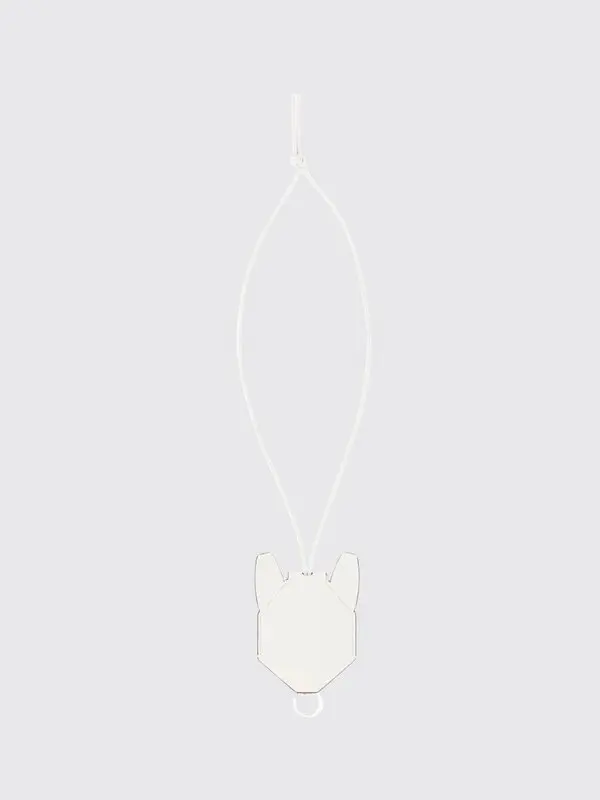 Loewe Futurist Cat Calfskin Keychain - White