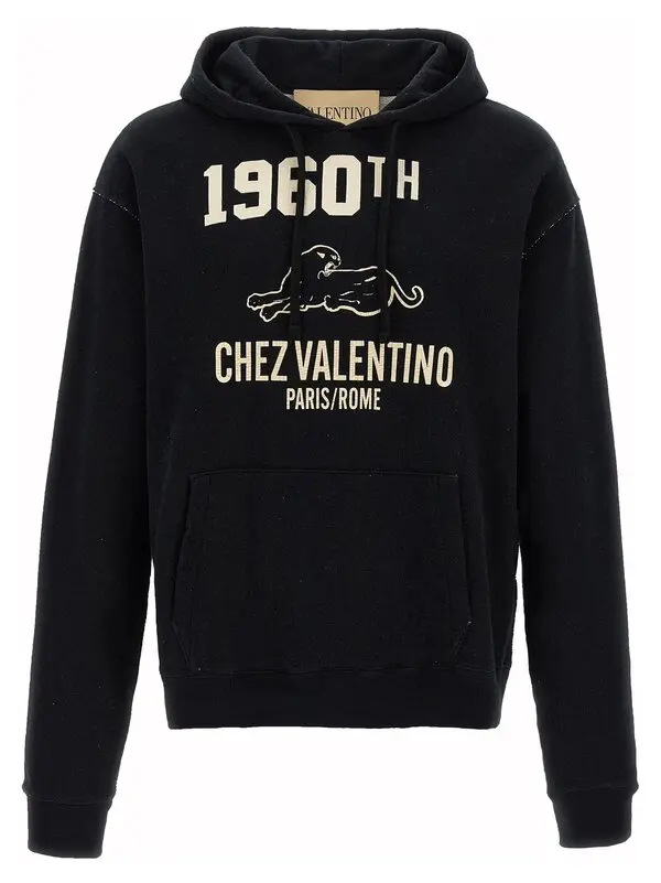 Valentino Garavani Printed Hoodie - Black