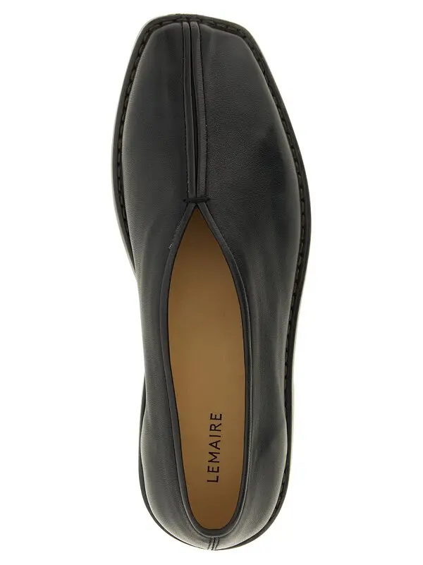 LEMAIRE Piped Slip On Slippers - Brown