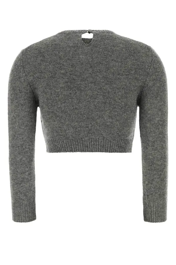 JIL SANDER Wool Blend Sweater - Gray