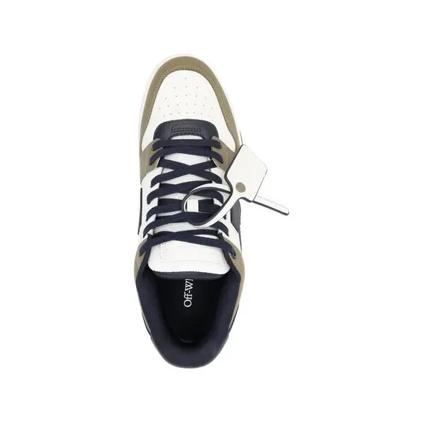 Off-White Calf Leather Low-top Trainers - Green