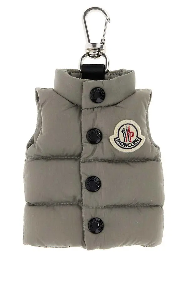 Moncler Grey Fabric Key Ring