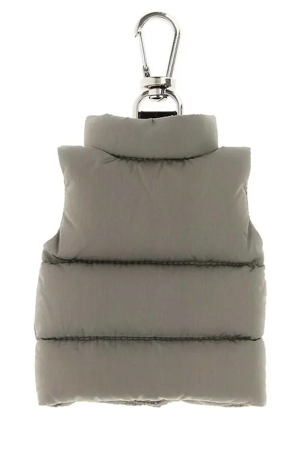 Moncler Grey Fabric Key Ring