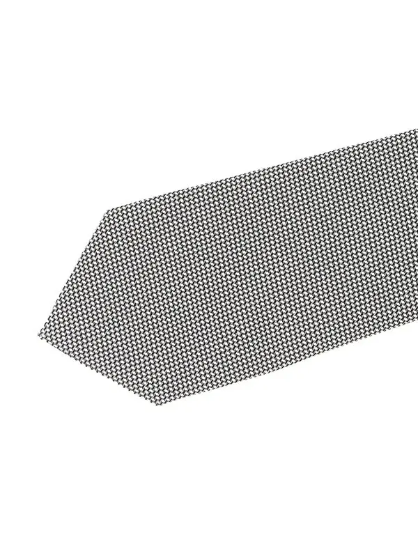 TOM FORD Jacquard Tie - Silver