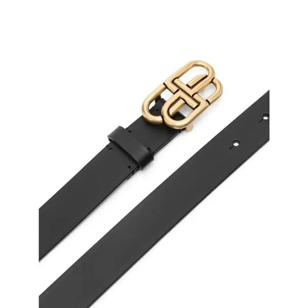 Balenciaga Leather Belt - Black