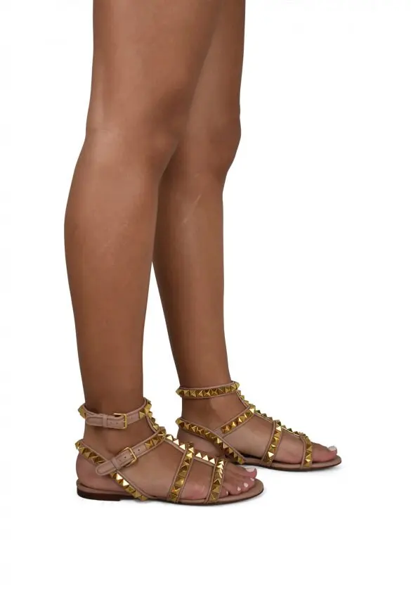 Valentino Garavani Rockstud Sandals - Pink