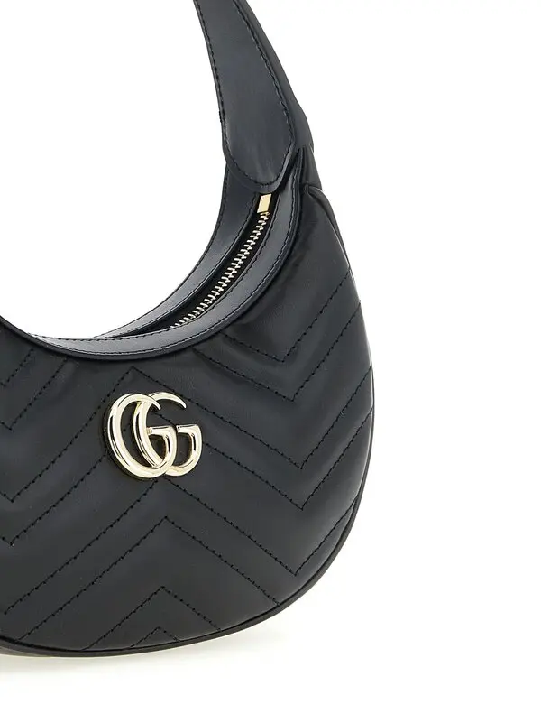Gucci Gg Marmont' Small Shoulder Bag - Black