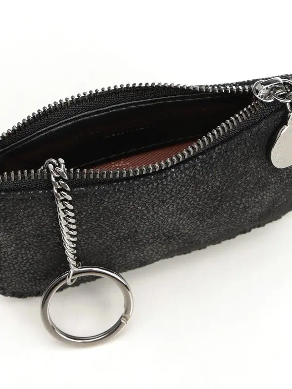 Stella McCartney Falabella Zip Around Card Holder Keychain