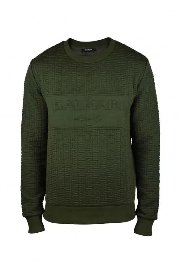 Balmain Monogram Sweatshirt - Yellow