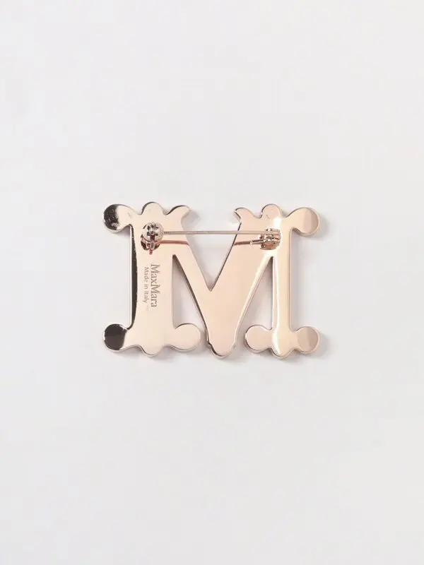 Max Mara Egrege Enameled Brass Brooch