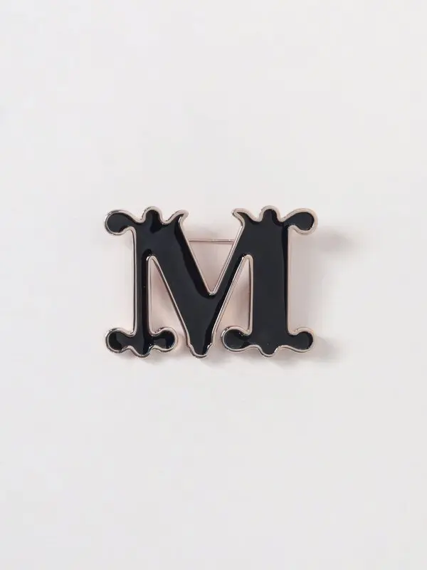 Max Mara Enameled Brass Brooch - Blue