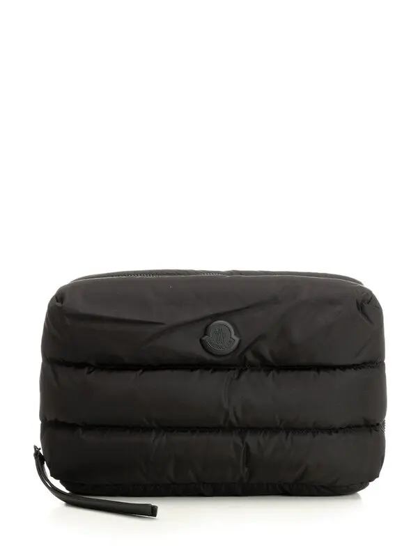 Moncler Caradoc Quilted Beauty Case - Black