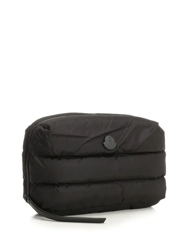 Moncler Caradoc Quilted Beauty Case - Black