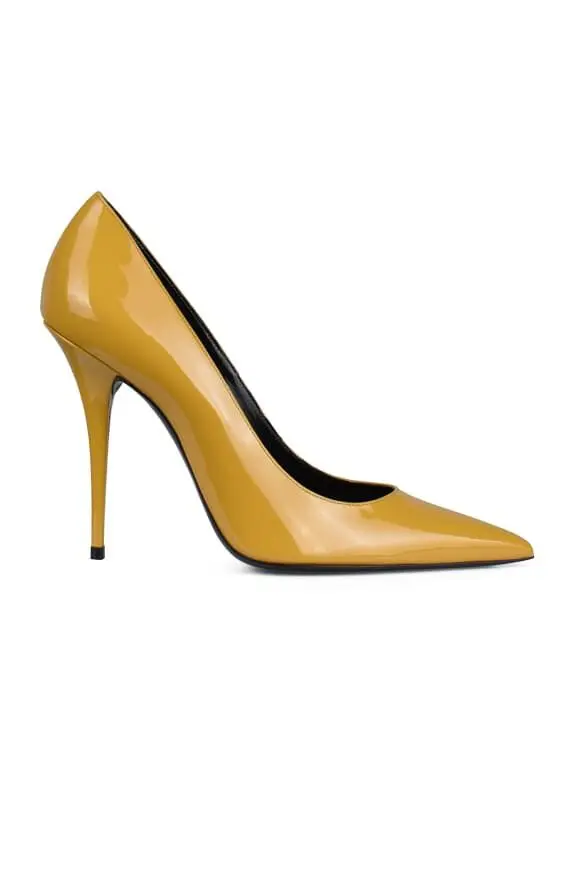 Saint Laurent Instinct 100 Pumps - Yellow