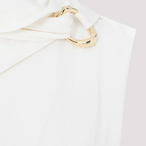 JIL SANDER Draped Knitted Tank Top